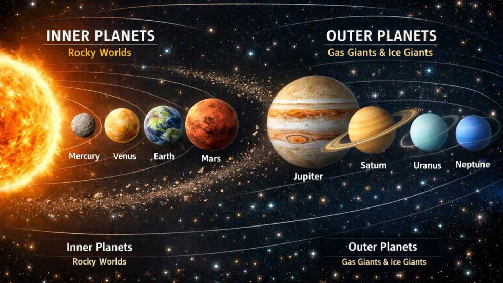 Inner vs Outer Planets | Gelogia